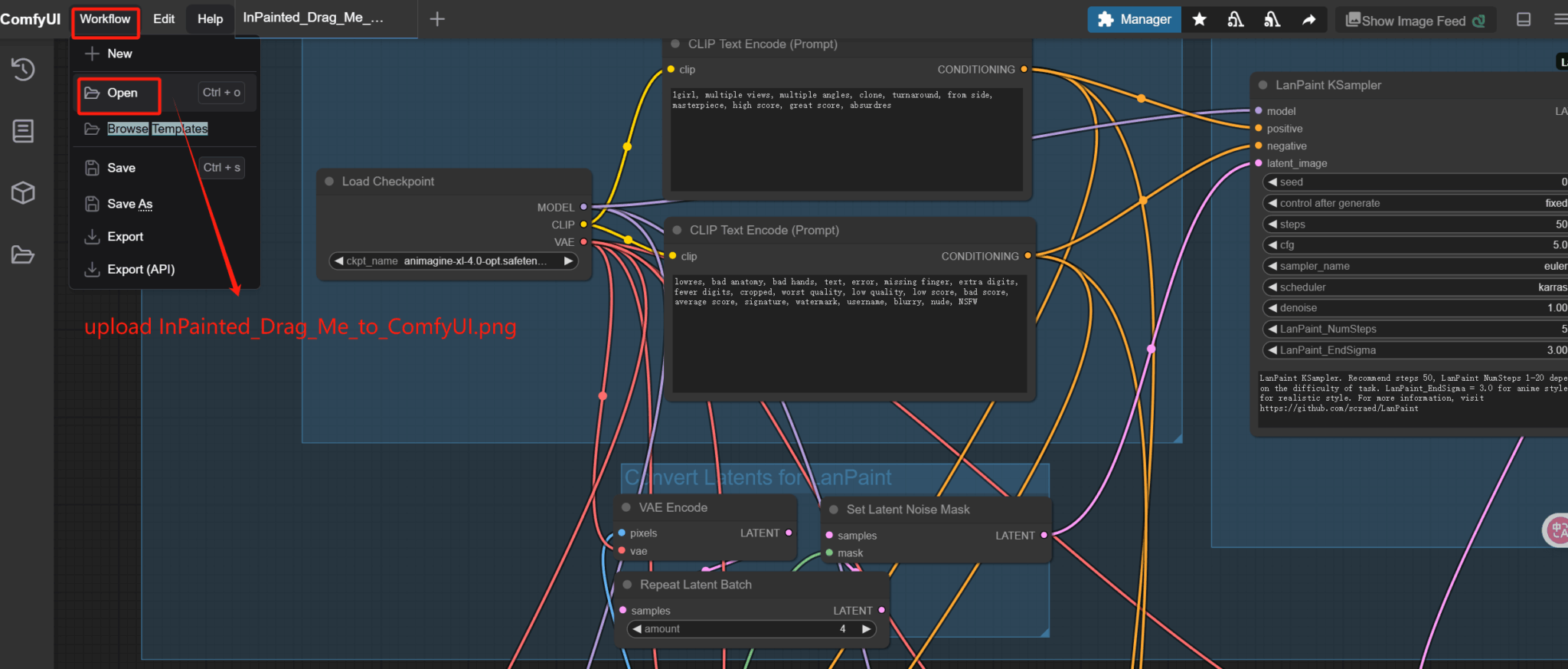 ComfyUI LanPaint 图像修复工作流教程 | Notebooks | HyperAI超神经