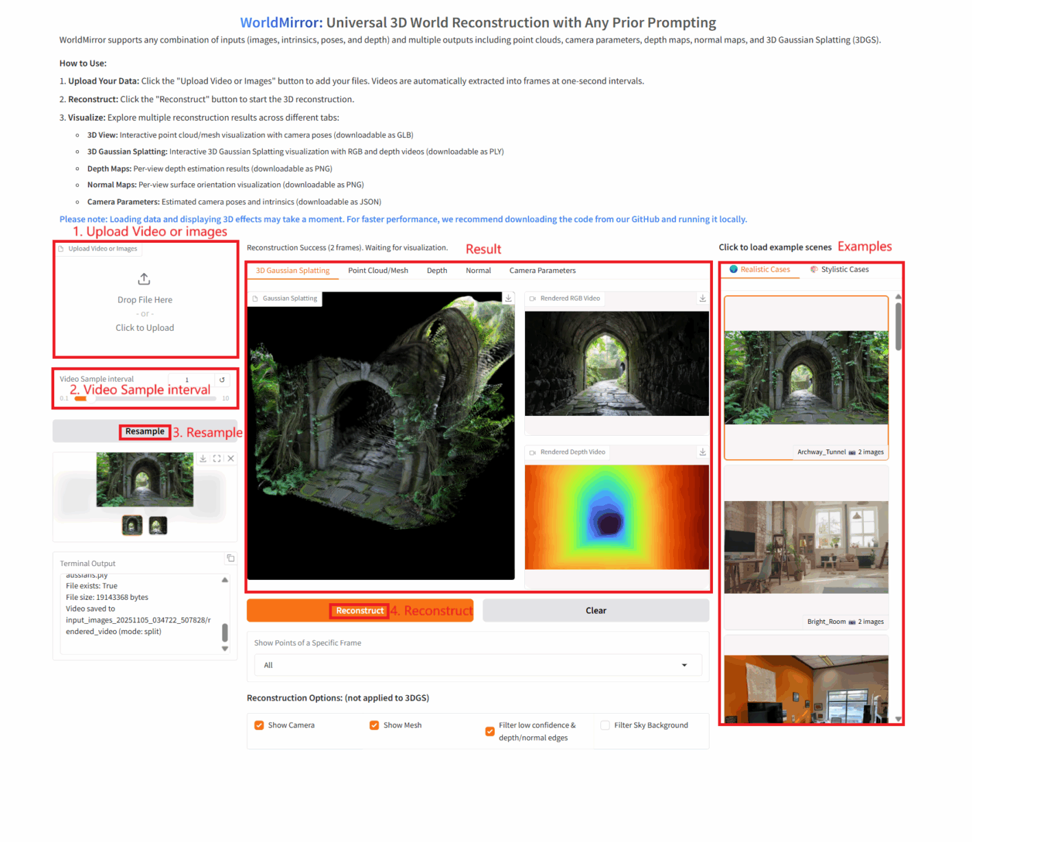 HunyuanWorld-Mirror：3D 世界生成模型 | Notebooks | HyperAI超神经